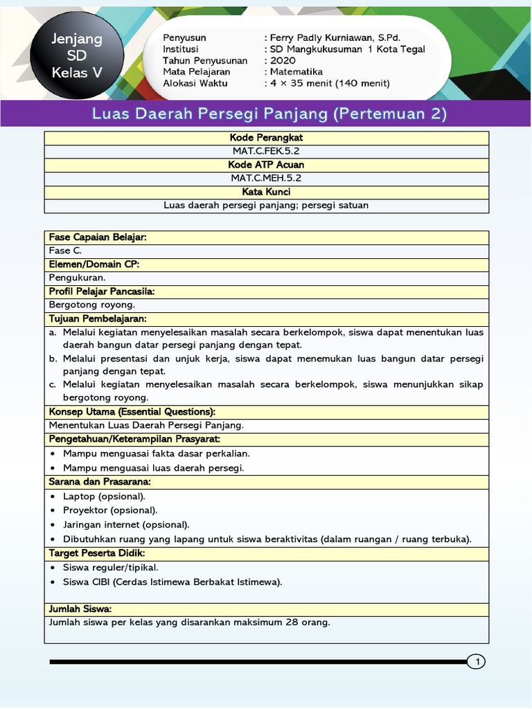 Final MA - MAT - Ferry Padly Kurniawan - SD - C - 2 | PDF