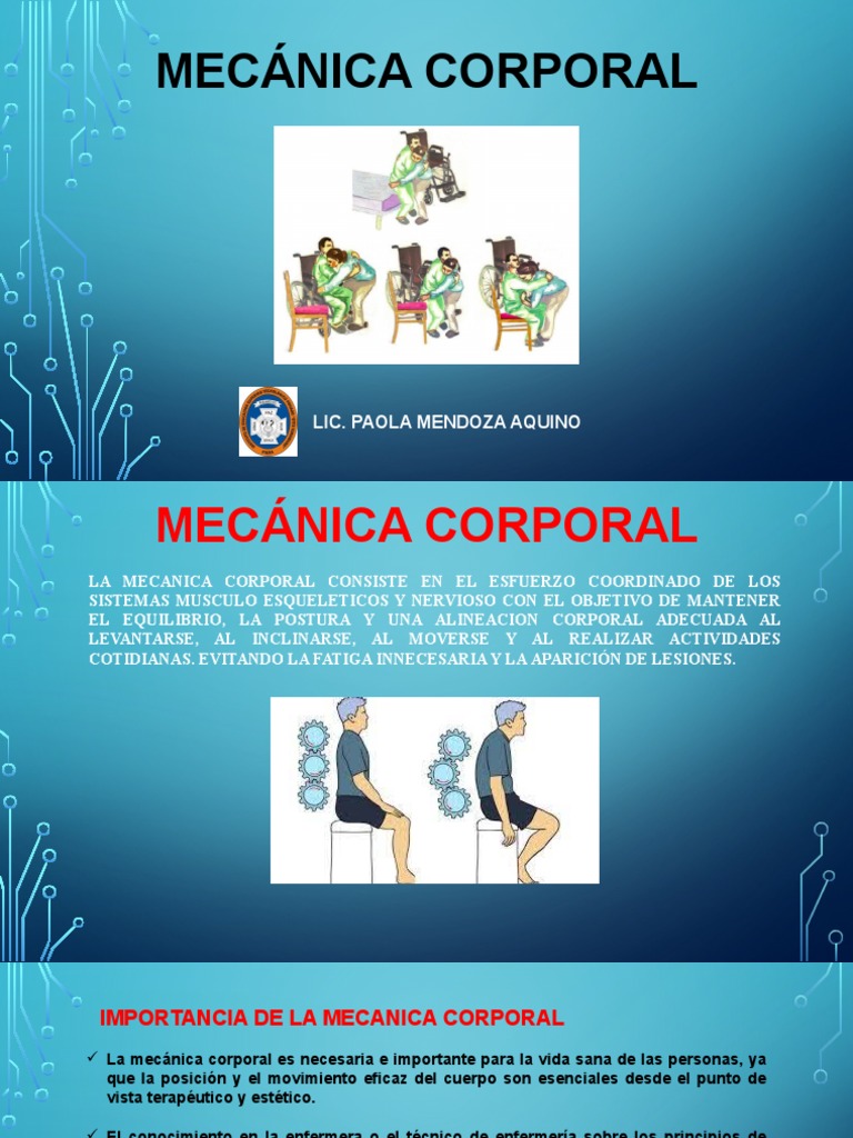 Mecanica Corporal | PDF | Términos anatómicos de ubicación