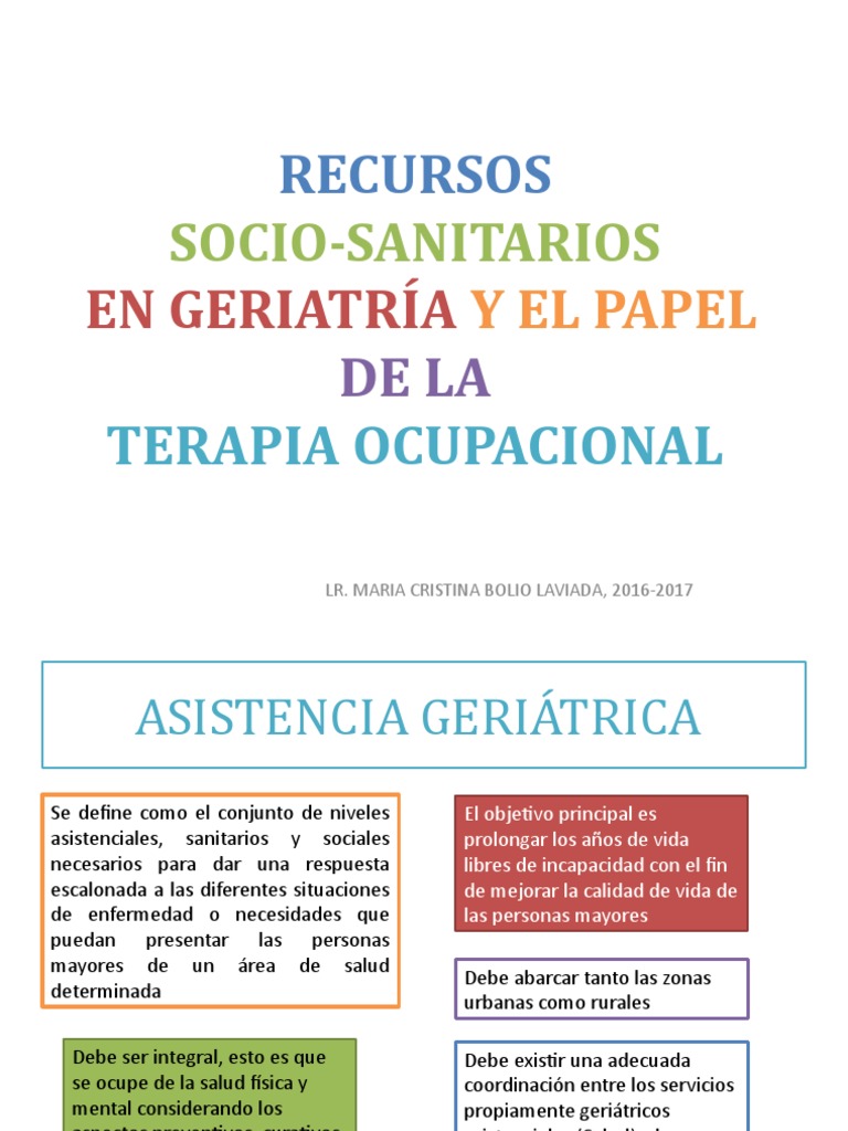3 Recursos Socio Sanitarios en Geriatria y El Papel de To 2022 | PDF | Hospital | Terapia ...