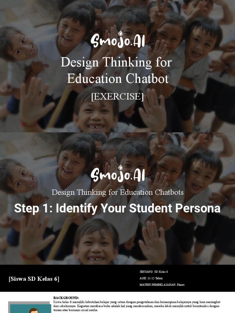 Design Thinking For Education Chatbot (EXERCISE) | PDF