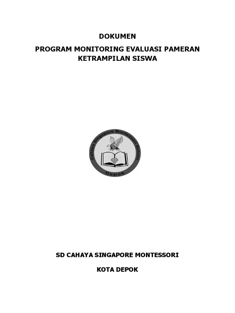 5.1 Program Monitoring Evaluasi Pameran Ketrampilan Sisiwa | PDF