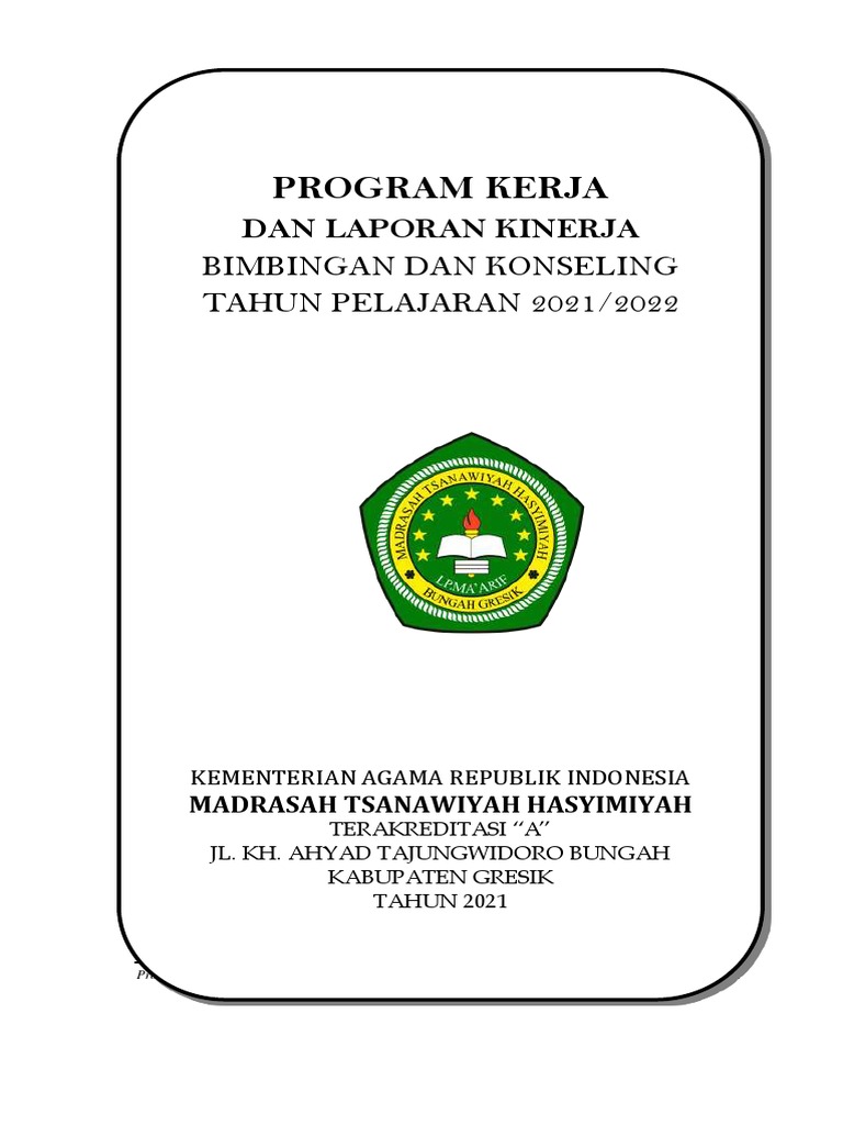Program Kerja Dan Laporan Kinerja BK 2022 - 2023 | PDF | Pengembangan Diri