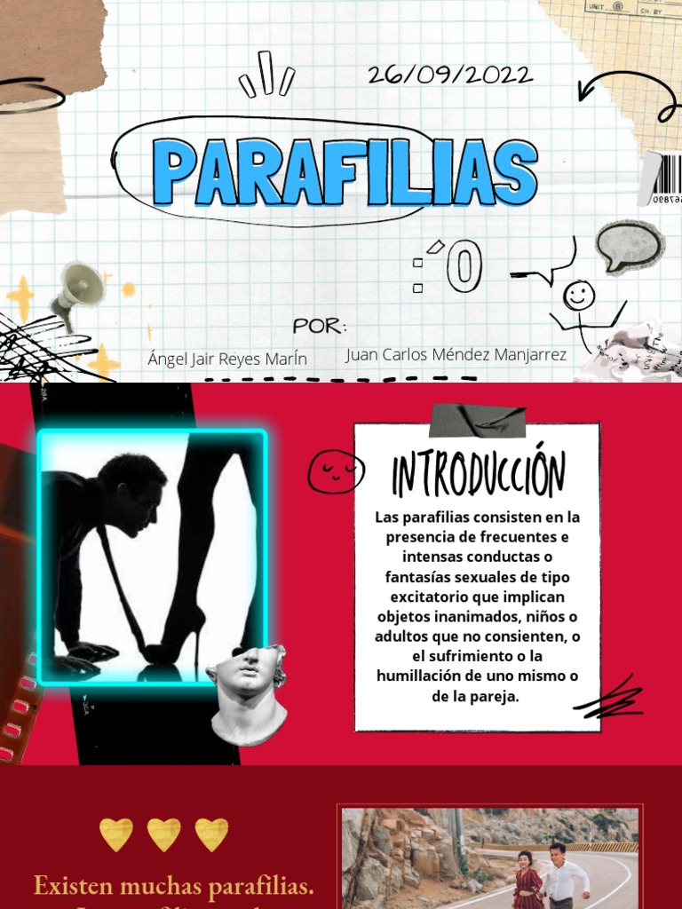 Parafilias Presentacion | PDF | Fetichismo sexual | Sicología