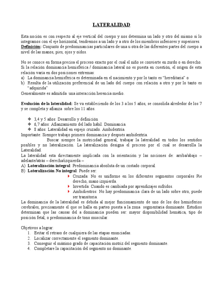 Lateralidad | PDF | Handedness | Ciencia cognitiva