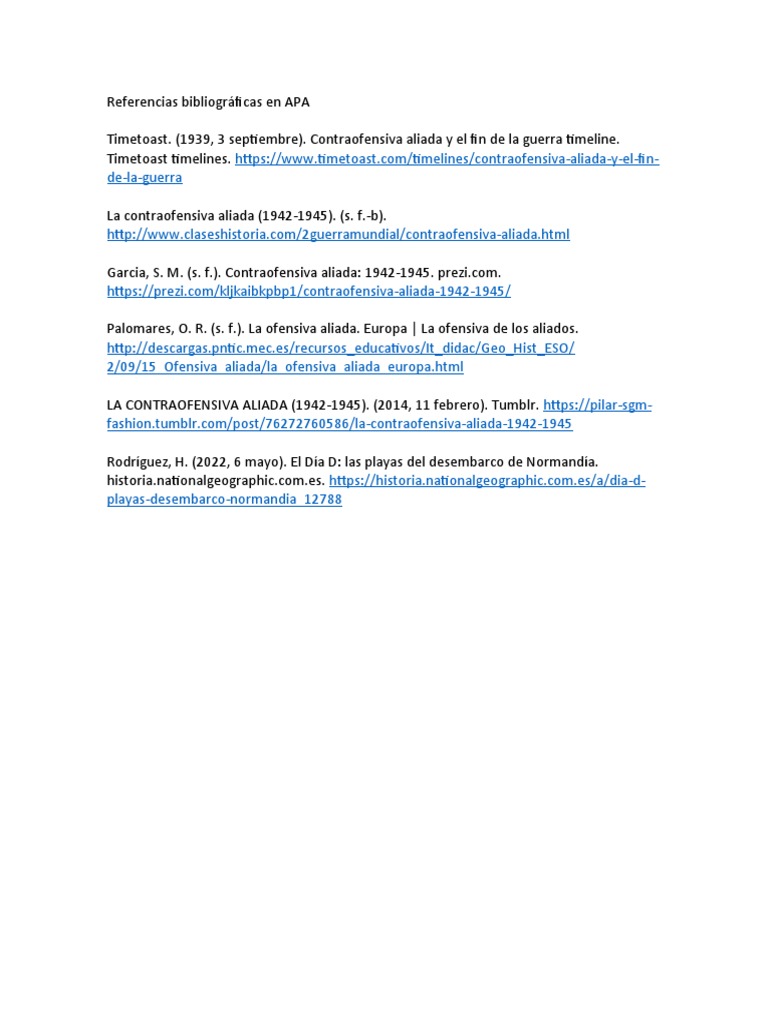 Referencias Bibliográficas en APA | PDF