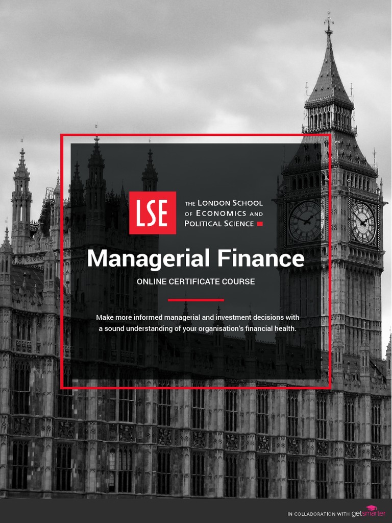 Lse Managerial Finance Online Certificate Course Prospectus | PDF | Educational Technology ...