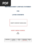 Method Statement Concrete Works 2019 | PDF | Concrete | Personal ...