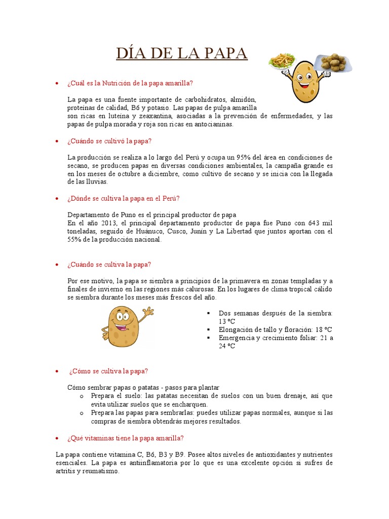 Día de la papa | PDF