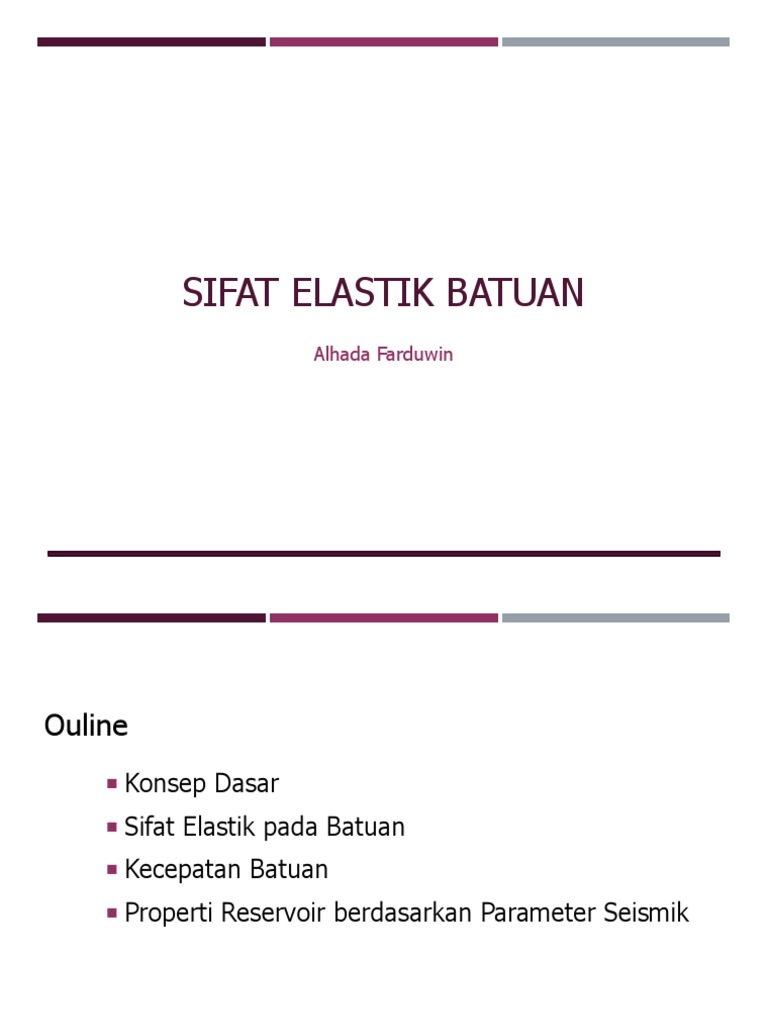 Sifat Elastik Batuan | PDF