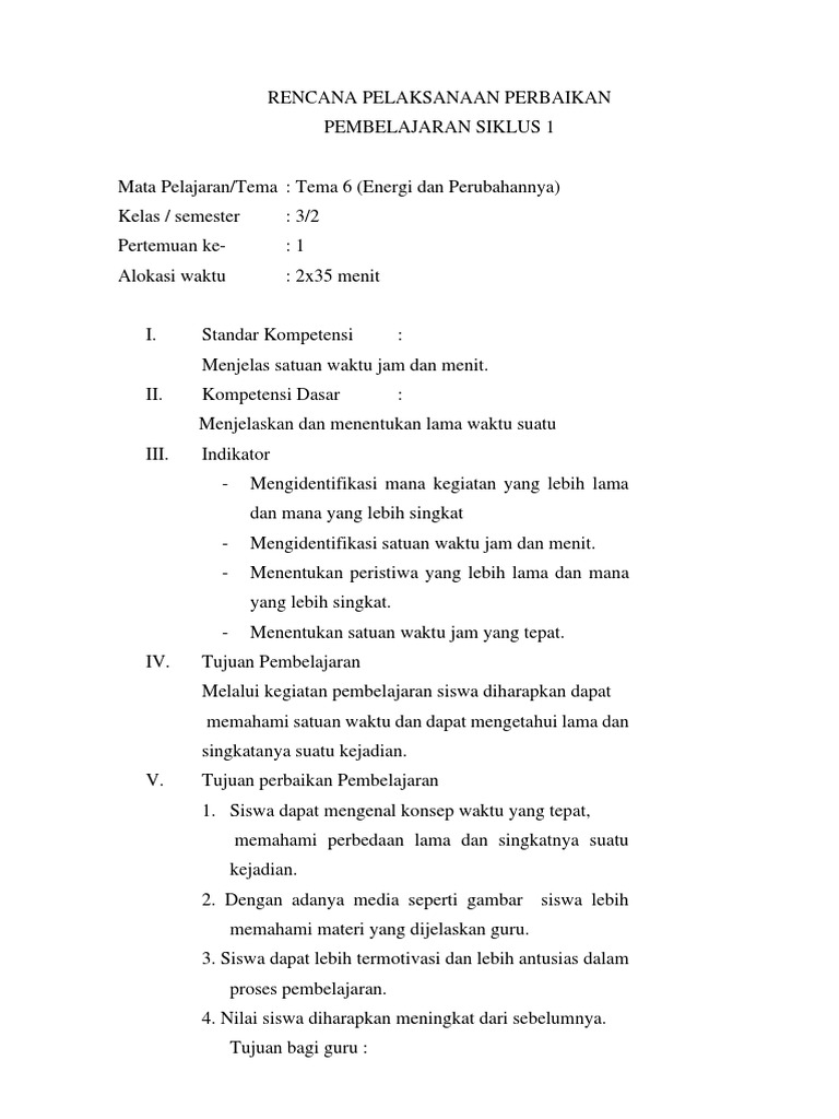 RPP Perbaikan | PDF | Karier & Perkembangan