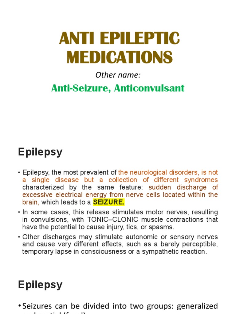 Anti Epileptic Agents | PDF | Epilepsy | Benzodiazepine