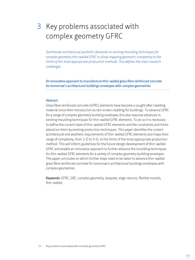 001 - Key Problems Associated With Complex Geometry GFRC | Download ...