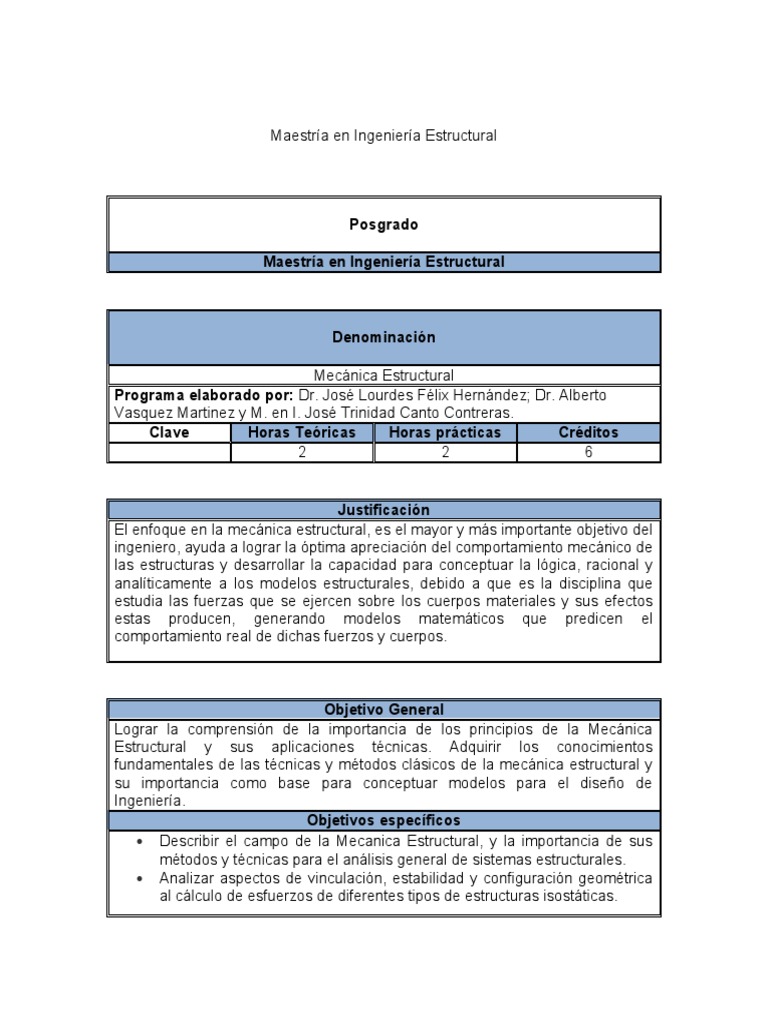 Mecánica Estructural | PDF | Elasticidad (Física) | Plasticidad (Física) Mecánica Estructural | PDF | Elasticidad (Física) | Plasticidad (Física)