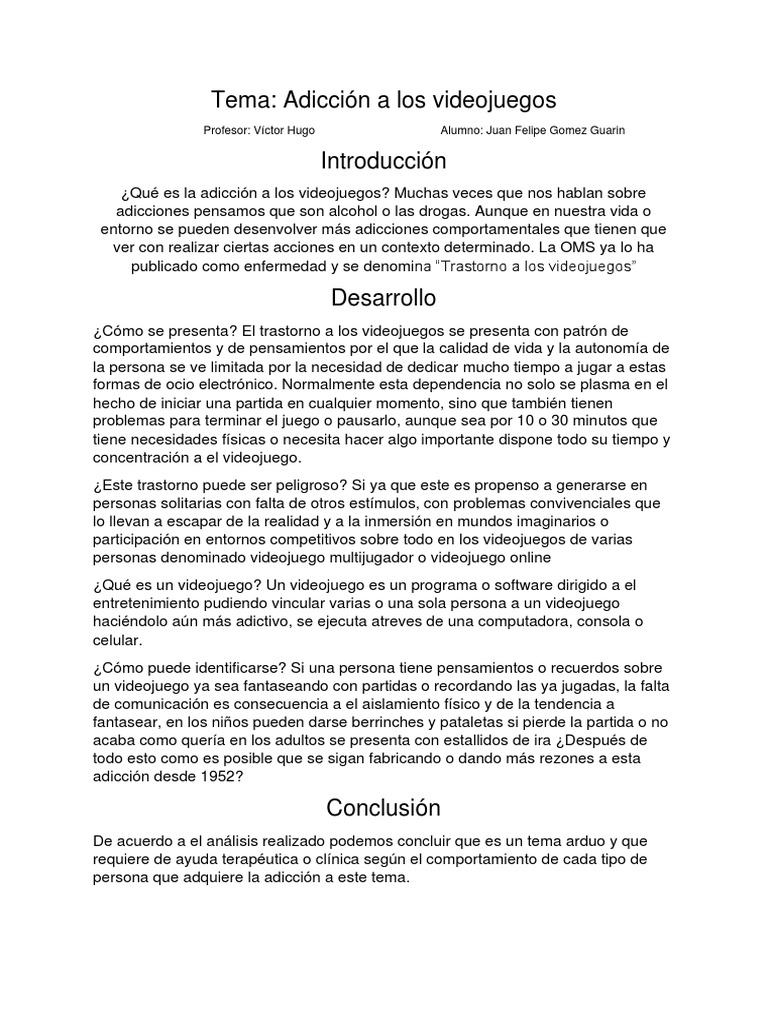Documento 2 | PDF | Videojuegos