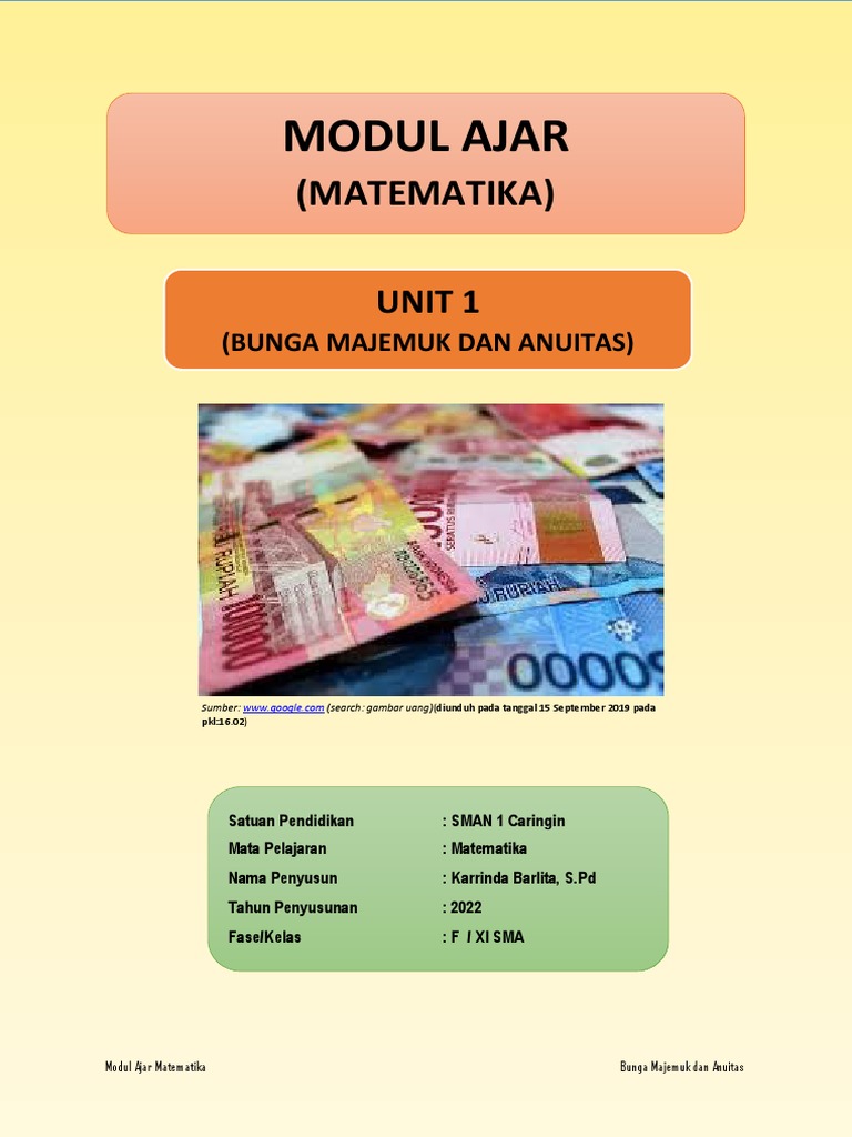 Modul 1 Bunga Majemuk | PDF