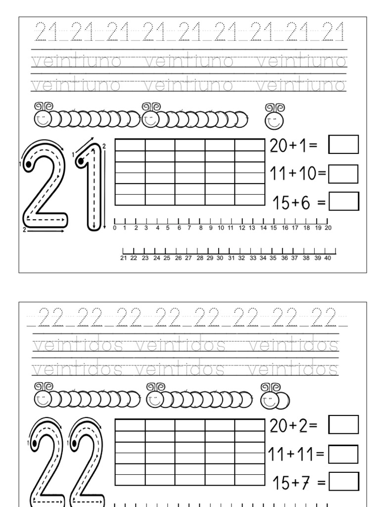 Numeros Del 21 Al 30 | PDF | Méthodes et références pédagogiques ...