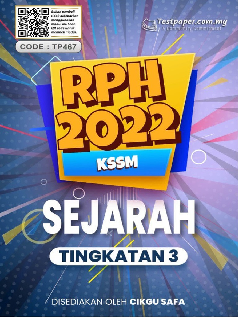 RPH 2022 - Sejarah Tingkatan 3 KSSM Bonus RPH Sivik8 | PDF