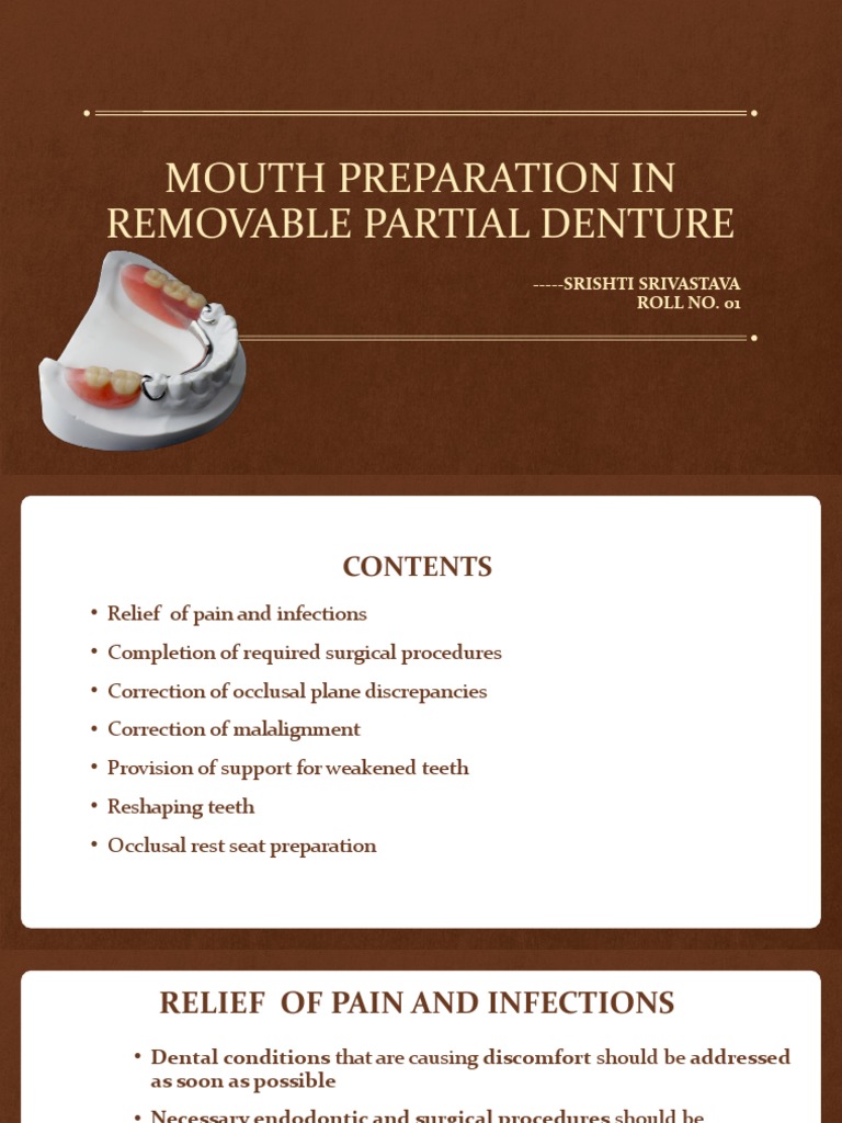 Mouth Prep for Partial Dentures | PDF | Periodontology | Health Care