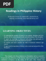 Hist 1 Readings in Philippine History Module PDF | PDF | Primary Sources | Historian