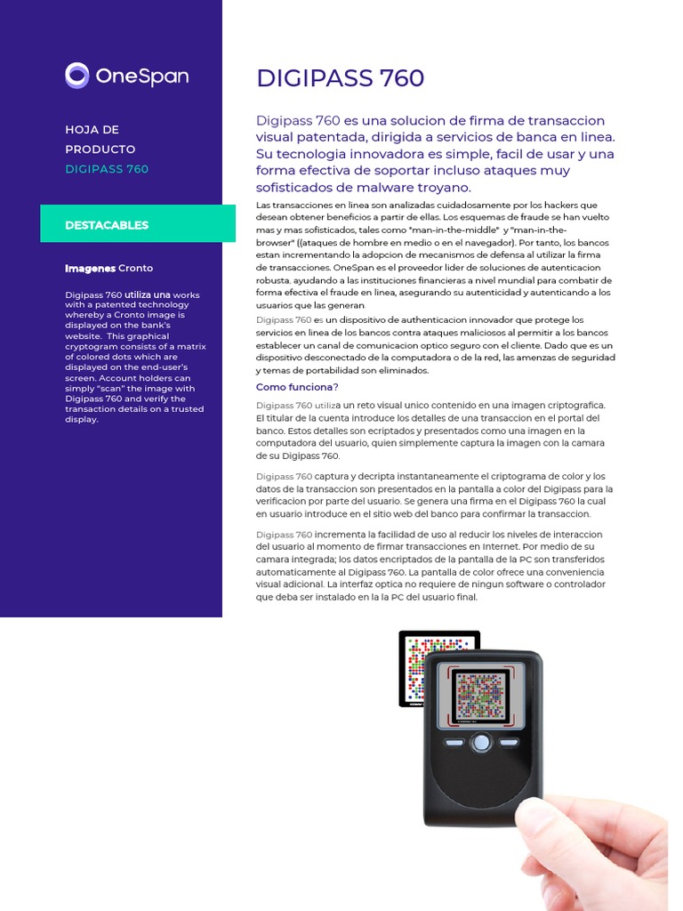 Digipass 760 SP | PDF | Informática | Edad de información