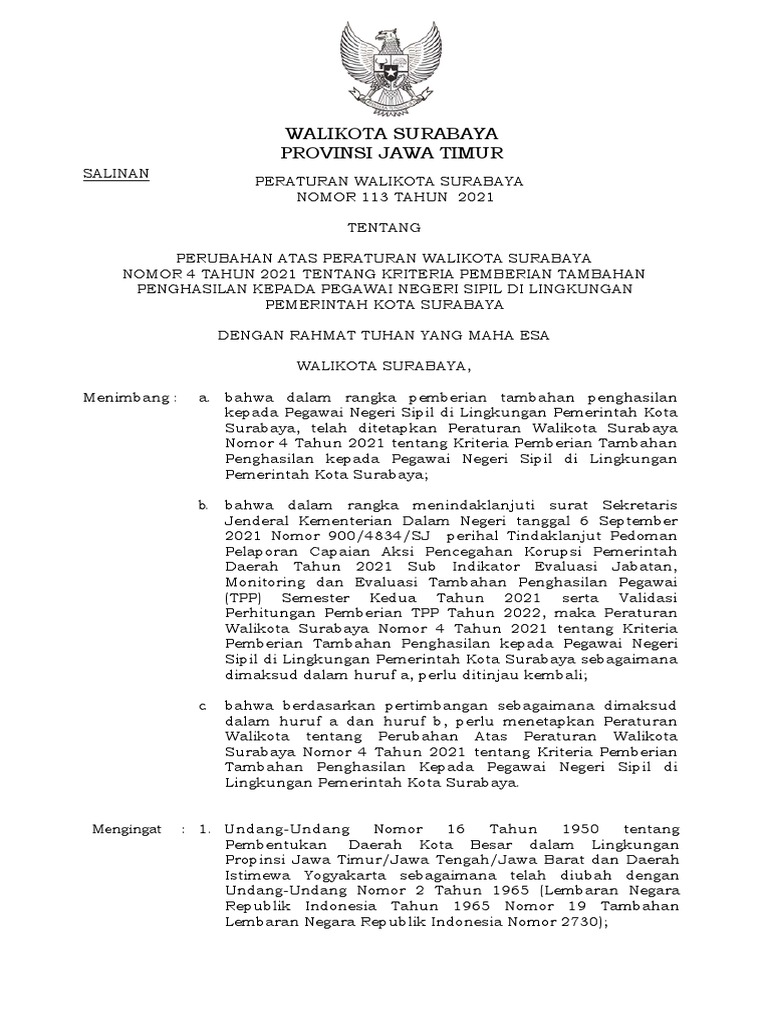 TPP Contoh 3 Sby | PDF | Pengelolaan Keuangan & Uang