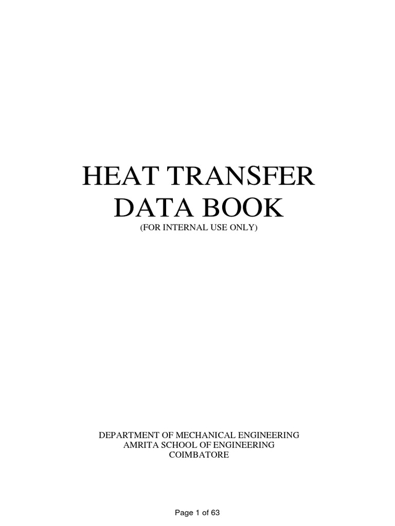 Heat Transfer Handbook | PDF | Thermal Conduction | Heat Transfer