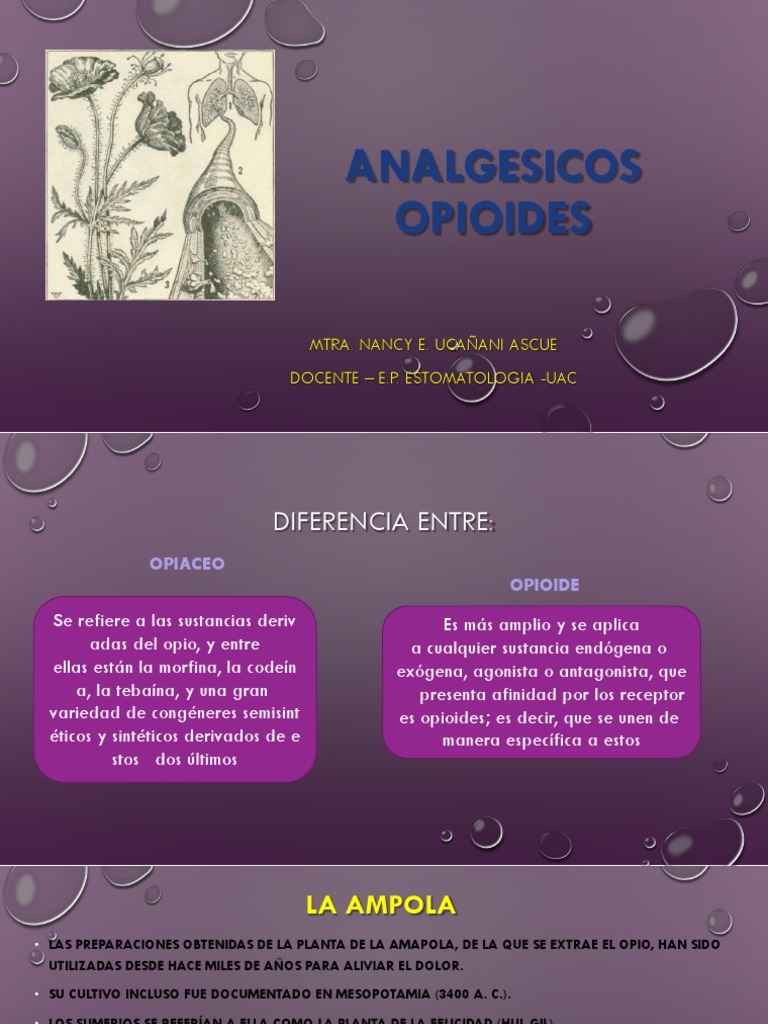 Analgesicos Opioides | PDF | Opioide | Naloxona