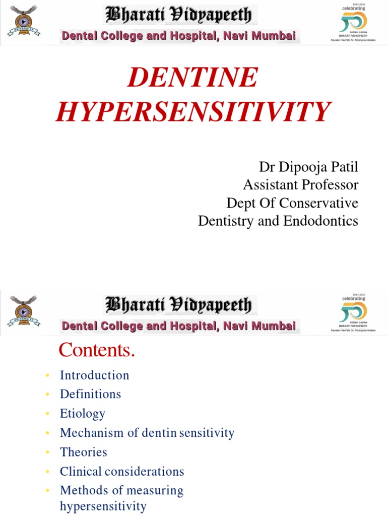 Conservative Dentistry Dentine Hypersensitivity | PDF | Chemistry