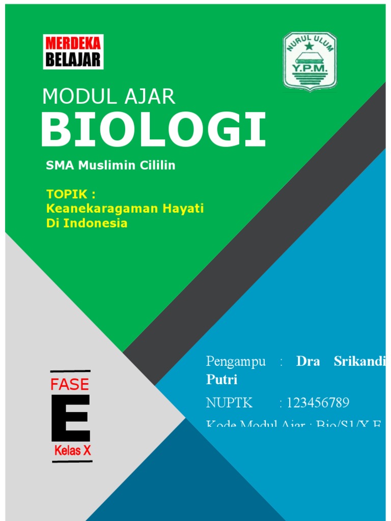 Template Modul Ajar | PDF