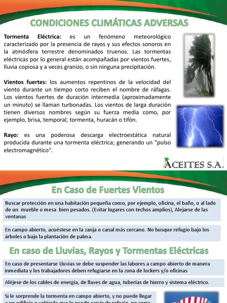 A. Condiciones Climaticas Adversas | PDF