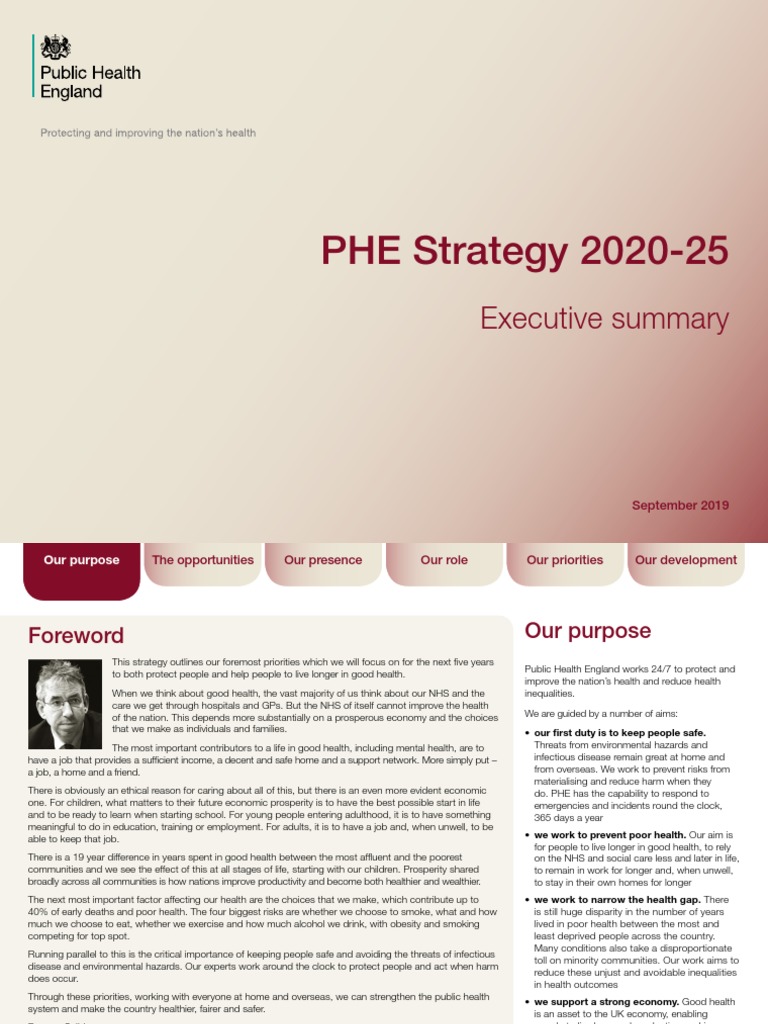 Public Health England (PHE) Strategy 2020 - 2025 | PDF | Antimicrobial ...
