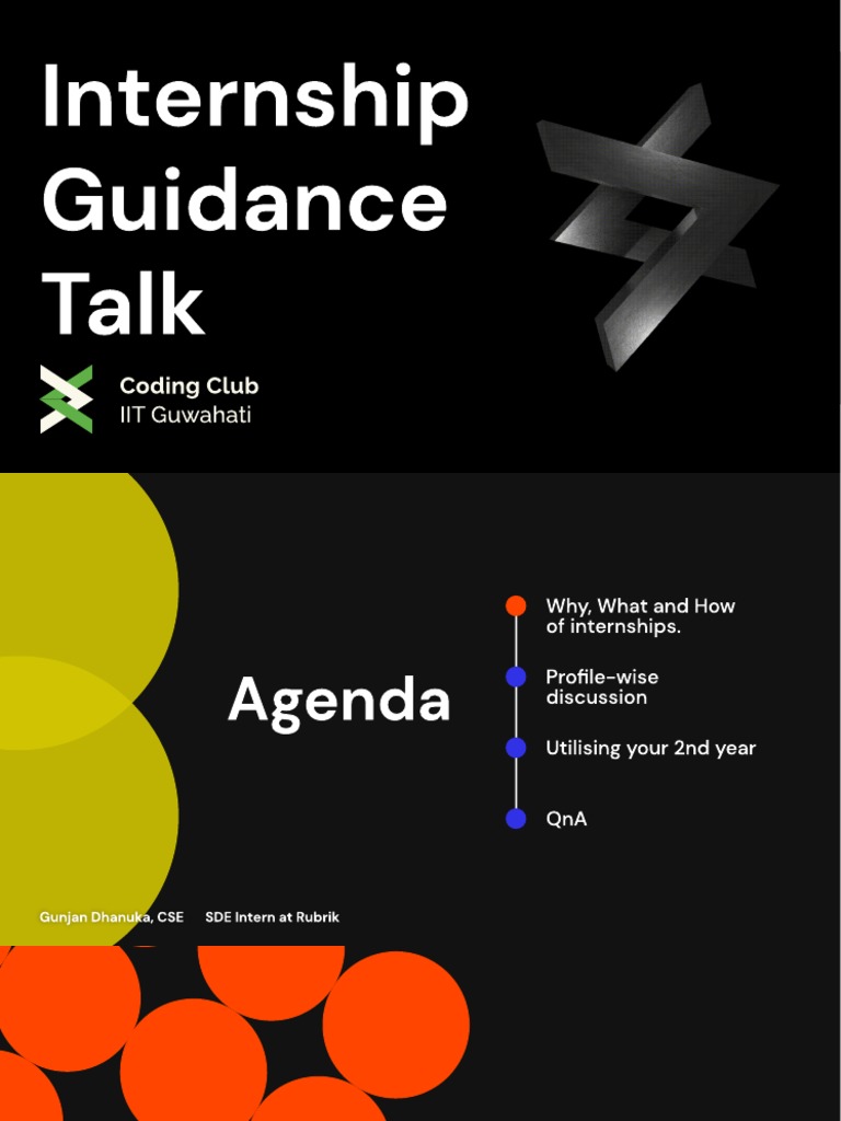 Internship Talk by Coding Club | PDF | Internship | Job Hunting