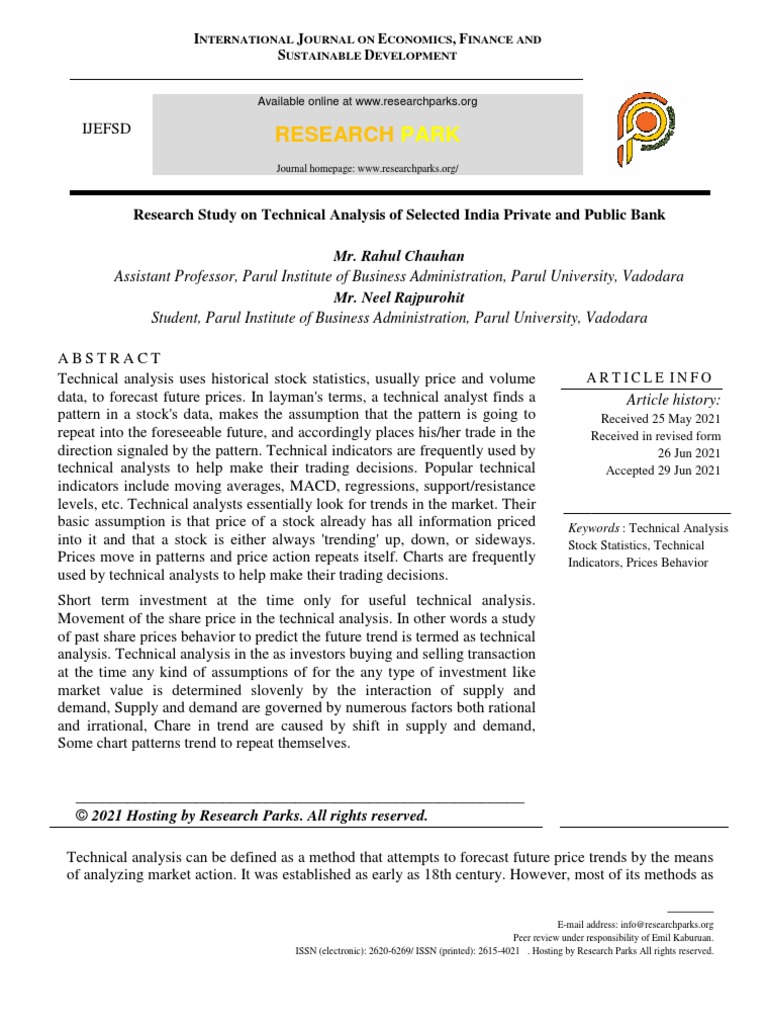 Research Study On Technical Analysis of Dc21acfb | PDF | Technical ...