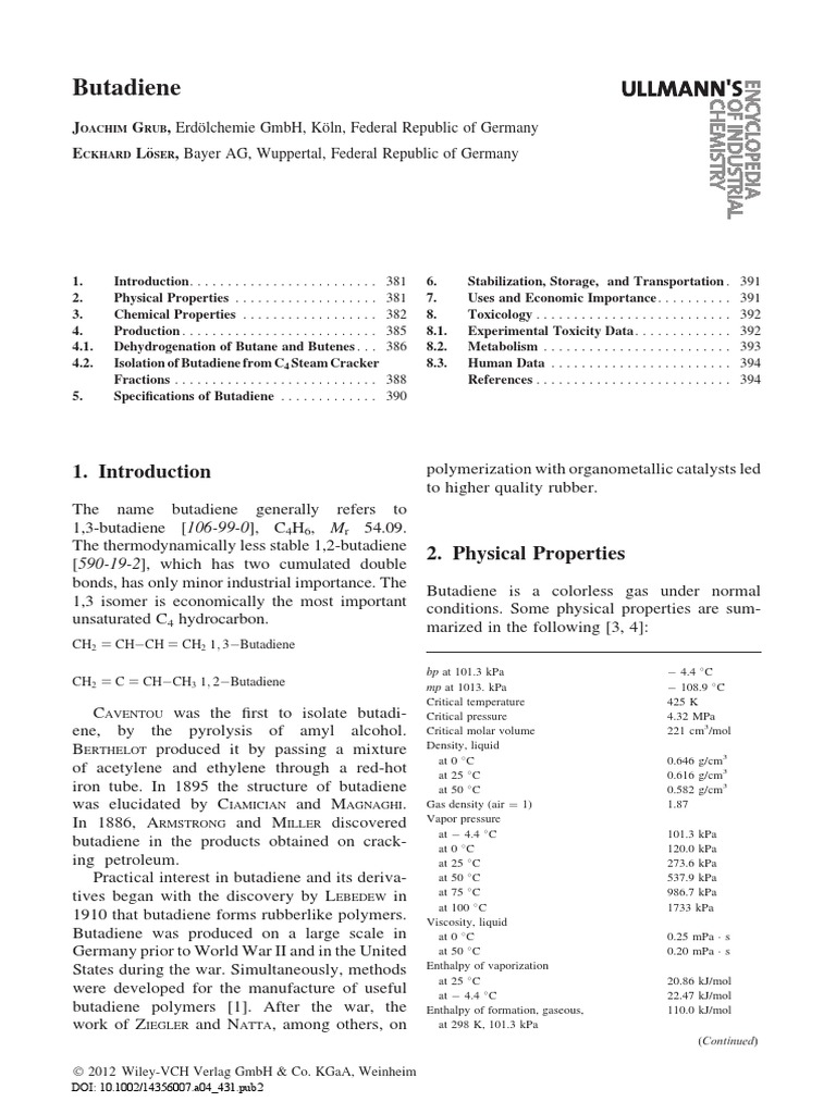 Butadieno A04 431-1 | PDF | Cracking (Chemistry) | Catalysis