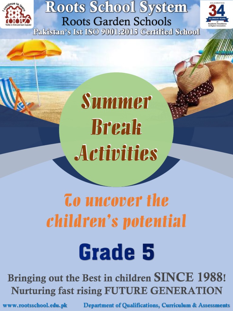 Summer Break Homework Grade 5 - Final | PDF
