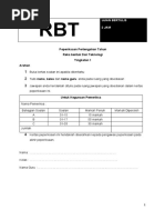 Kertas Ujian RBT Tahun 4 | PDF