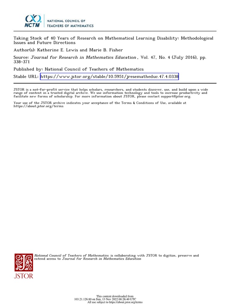 Lewis 2016 | PDF | Reference Range | Mathematics