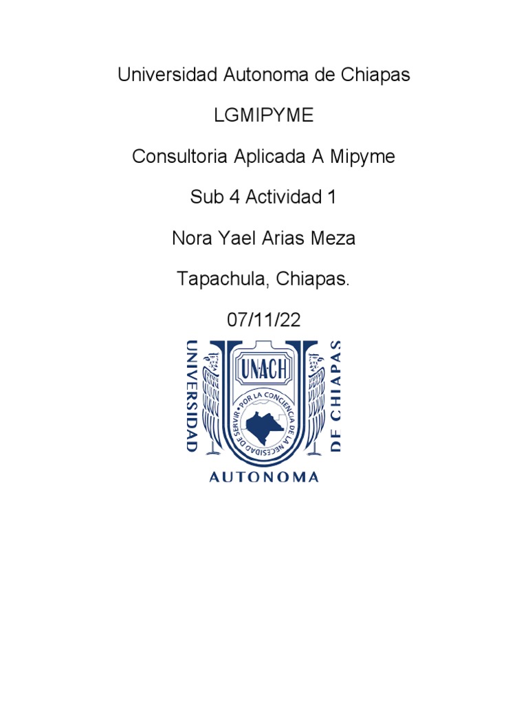 Sub4 Act1 | PDF | Negocios