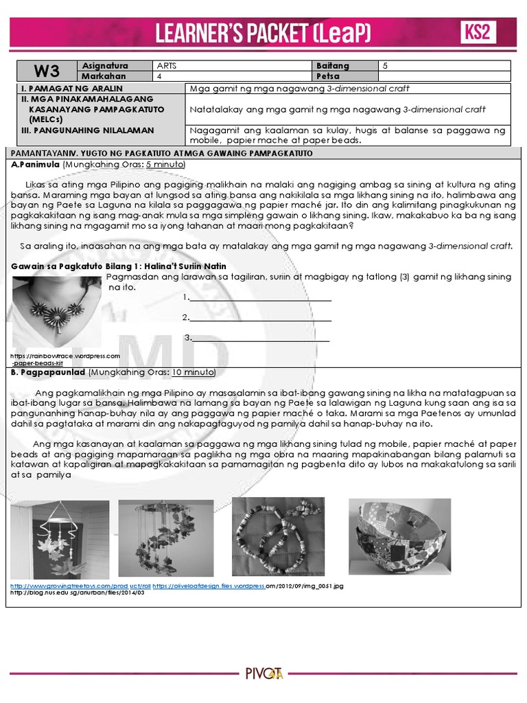 Q4 Arts 5 Week3 | PDF