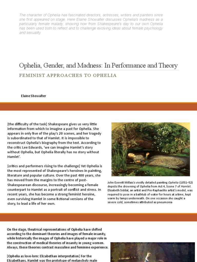 Ophelia: Gender, Madness, and Feminism | PDF | Hamlet