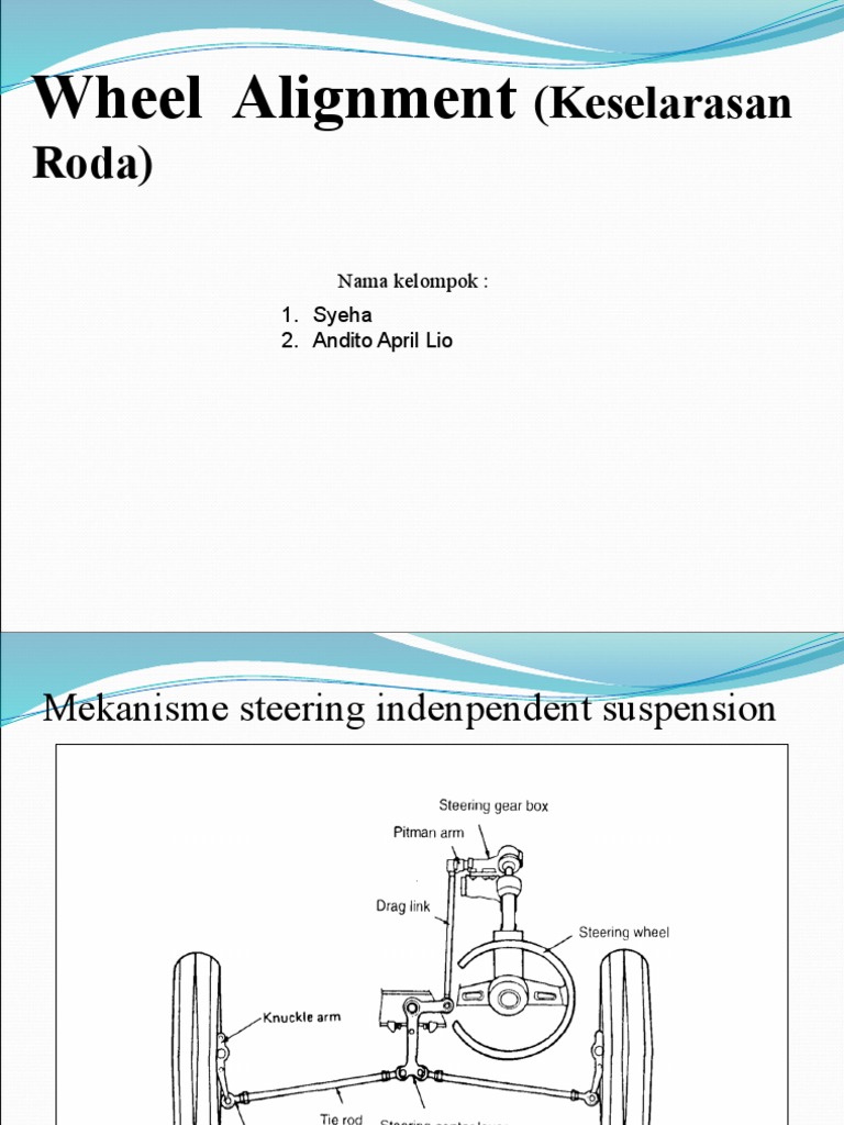 Wheel Alignment Penyetelan Geometri Roda | PDF