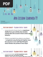 1.2.b.5 Apa Itu Lesson Learned | PDF