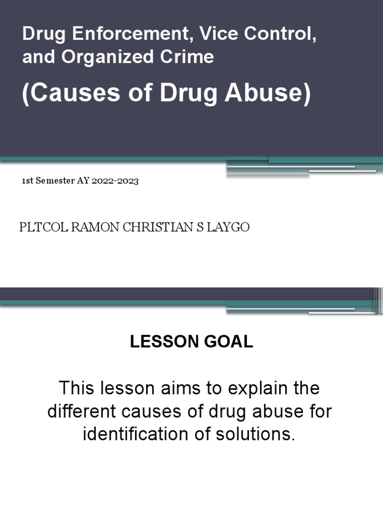 Drug Enforcement Vice Control and Organized Week 4 | PDF | Substance ...