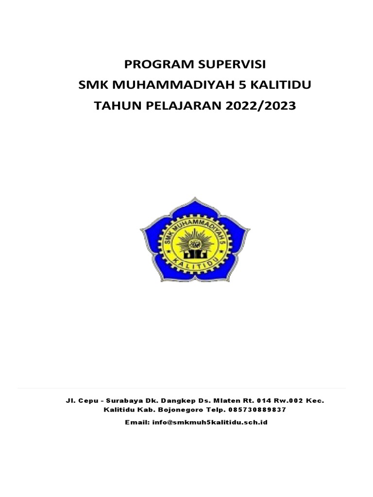 Program Supervisi | PDF