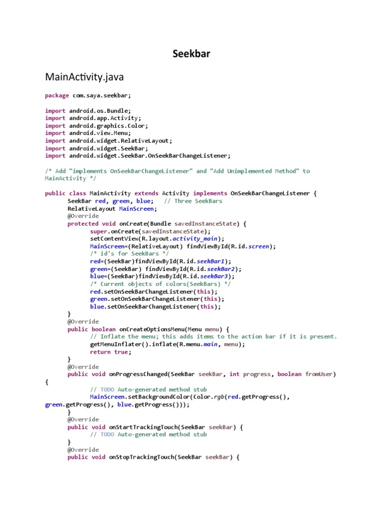 Android Lab Exercises | PDF | Android (Operating System) | System Software