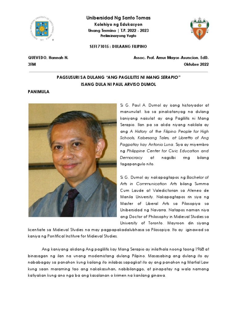 Pagsusuri NG Dula | PDF