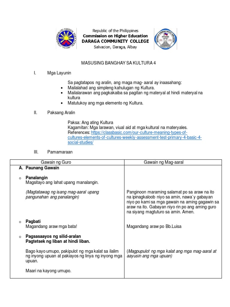 Detailed Lesson Plan in MC Ssci 1 | PDF