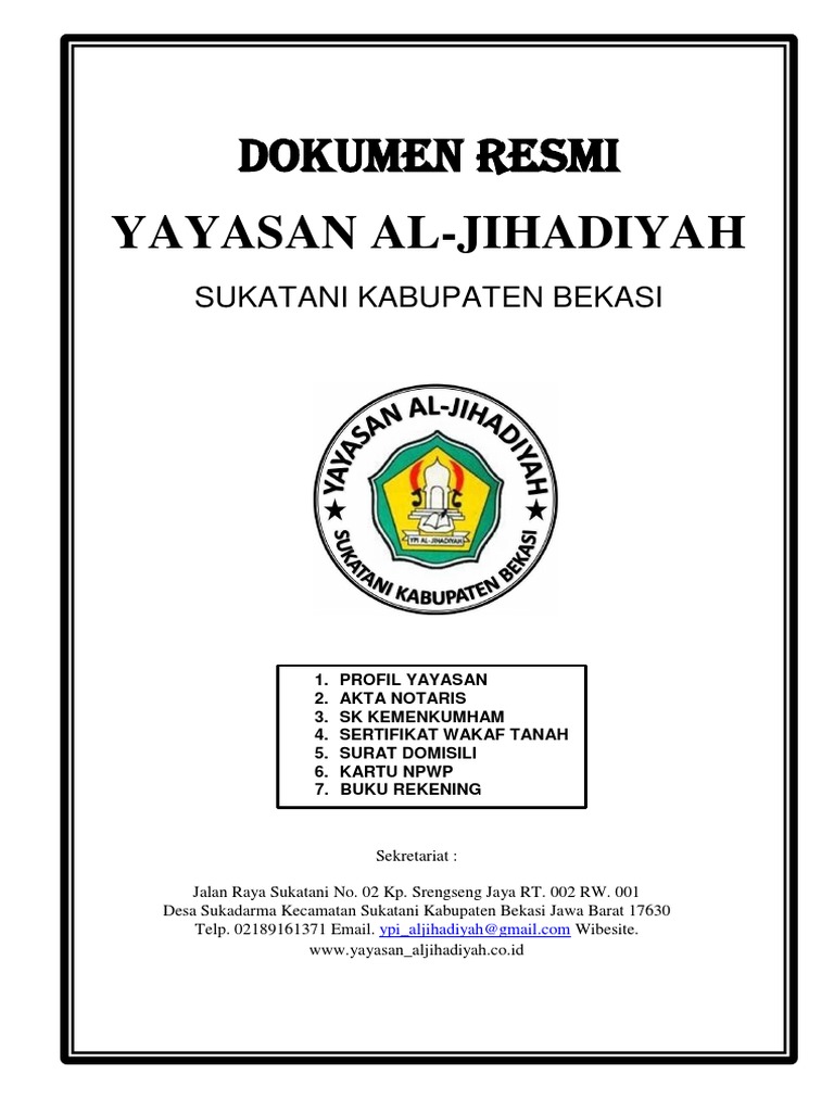 Dokumen Resmi Yayasan-1-1-53 | PDF