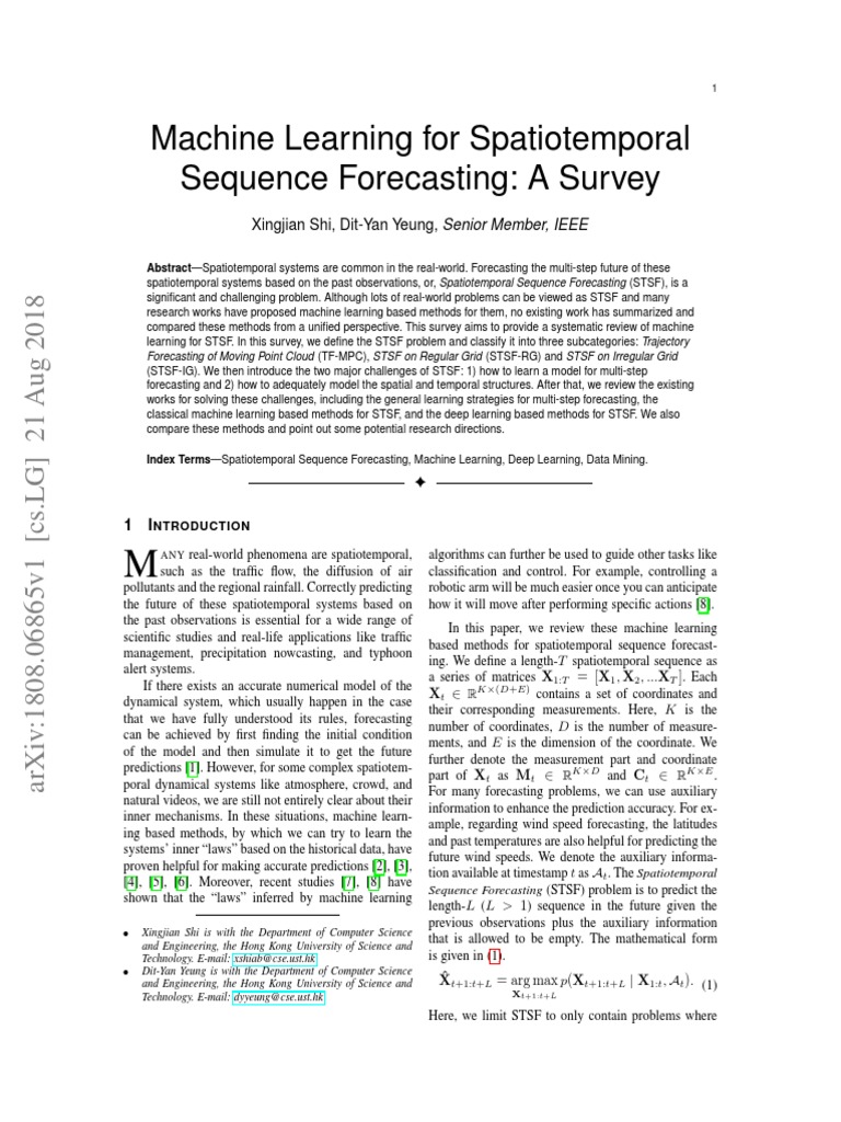 Multi Step Forecasting Machine Learning For Spatiotemporal