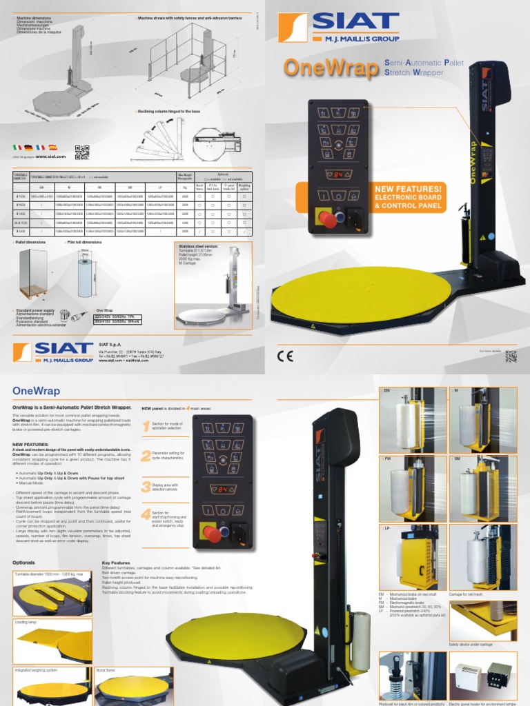 SIAT OneWrap-1 | PDF | Pallet | Manufactured Goods